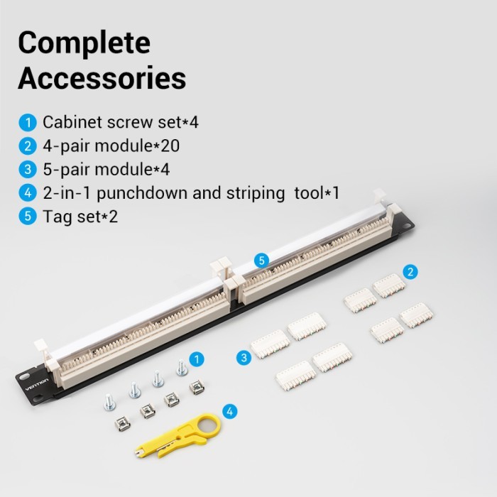 Jual Vention Telephone Patch Panel Telepon Rackmount Rj11 | Shopee ...