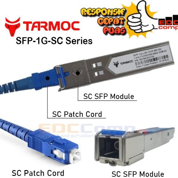 Jual Promo Tarmoc Sfp-1G-L10-Bd-Sc | Sfp 1G Bidi 10Km Sm Sc | Sfp 1G 10Km Sc | Shopee Indonesia