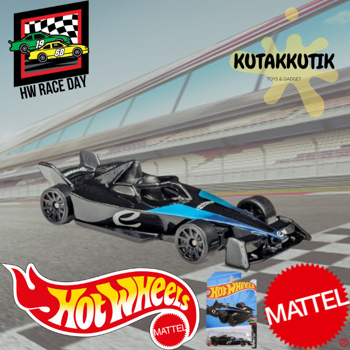 Jual HOTWHEELS MOBIL BALAP F1 FORMULA E GEN3 HITAM STRIP BIRU LOT L ...