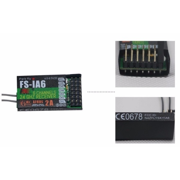 Jual Flysky Fs-Ia6 2.4G 6Ch Afhds Rx Receiver For Fs-I4 Fs-I6 Fs-I10 ...