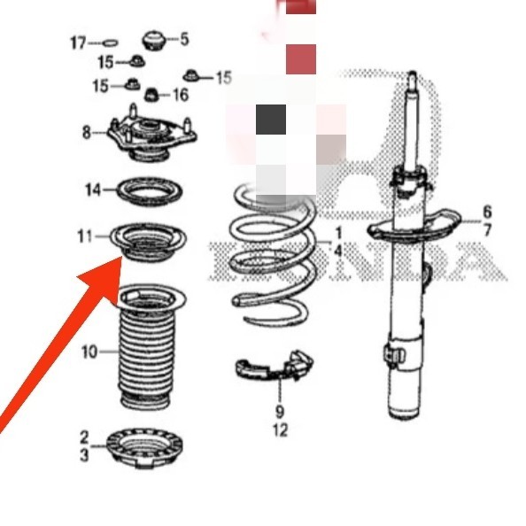 Jual Karet Atas Tatakan Tutup Debu Abu Bawah Laher Bearing Bering Support Shockbreaker Shock ...