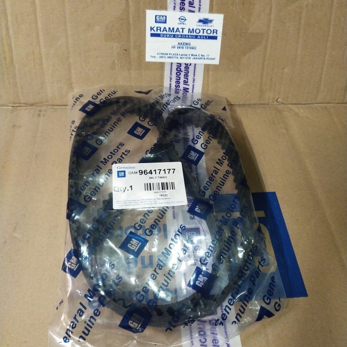 Jual timing teming belt lova dan estate optra 1600cc ORI GM 96417177 ...