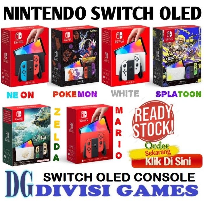 Jual Nintendo Switch OLED Console NEON Red Blue Neon | Shopee Indonesia