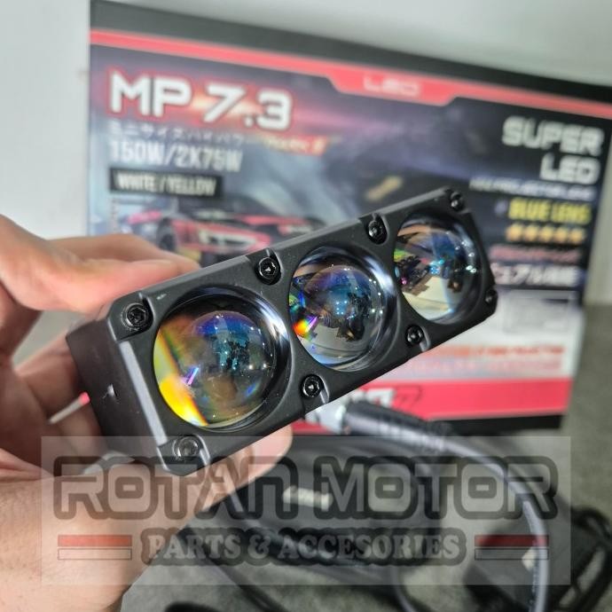 Jual TERBARU - Mini Projie Pro7 MP7.3 Mark II Triple Lens Blue Lens ...