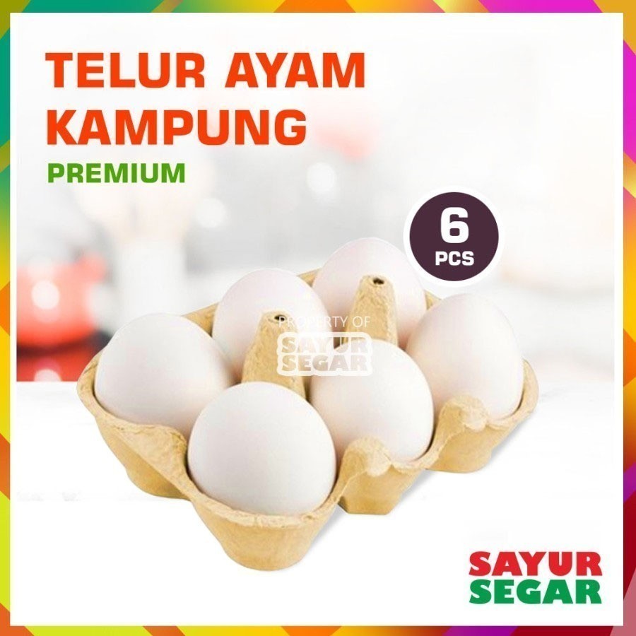 Jual Telur Ayam Kampung Premium [6 Butir/Pack] | Shopee Indonesia