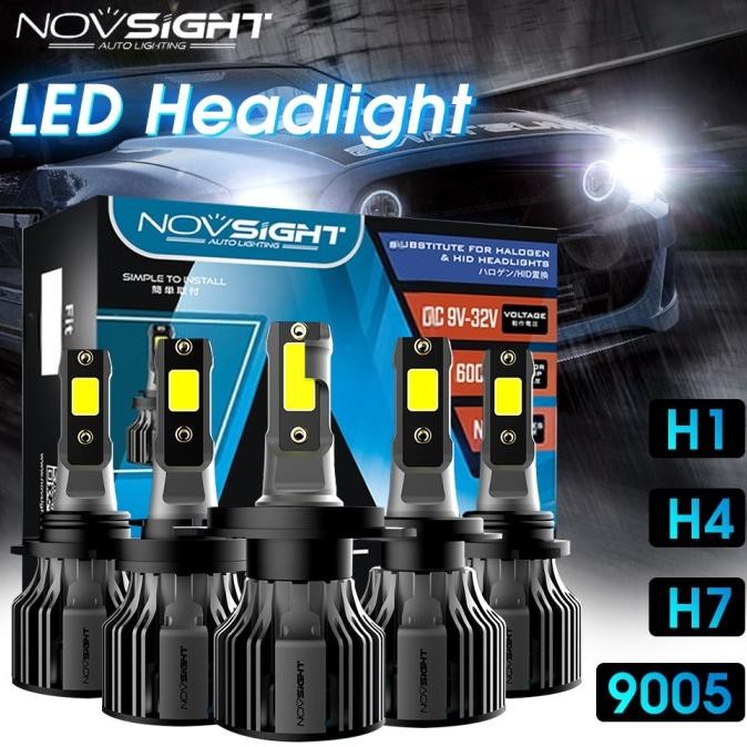 Jual LAMPU LED MOBIL NOVSIGHT N39 Headlight H4 H7 H11 H1 9005 72W | Shopee Indonesia