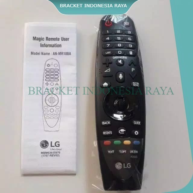Jual ASLI REMOTE MAGIC TV LG ORIGINAL TIPE UK ANMR18BA AN-MR18BA AN ...