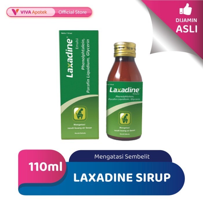 Jual Laxadine Sirup Obat Pencahar untuk Mengatasi Sembelit (110 ml ...