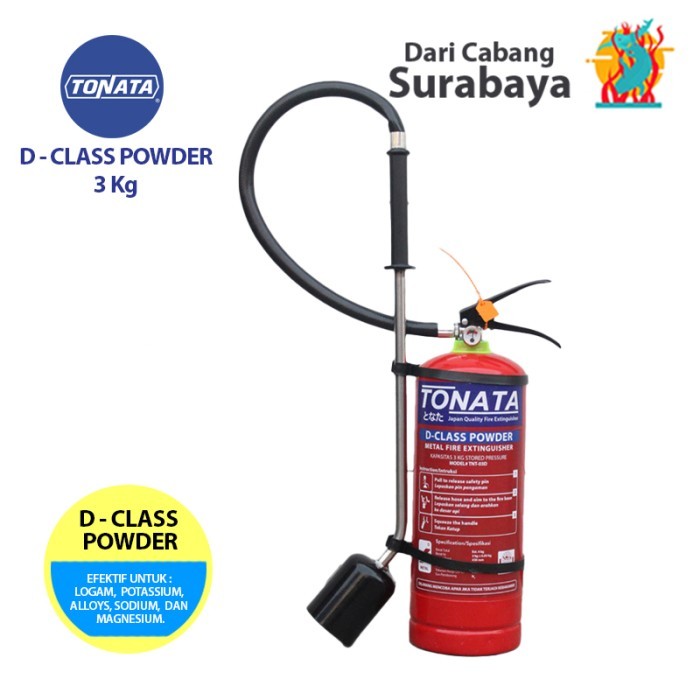 Jual HARGA DISC - APAR D-Class Powder 3 Kg Tonata / APAR 3Kg Logam ...