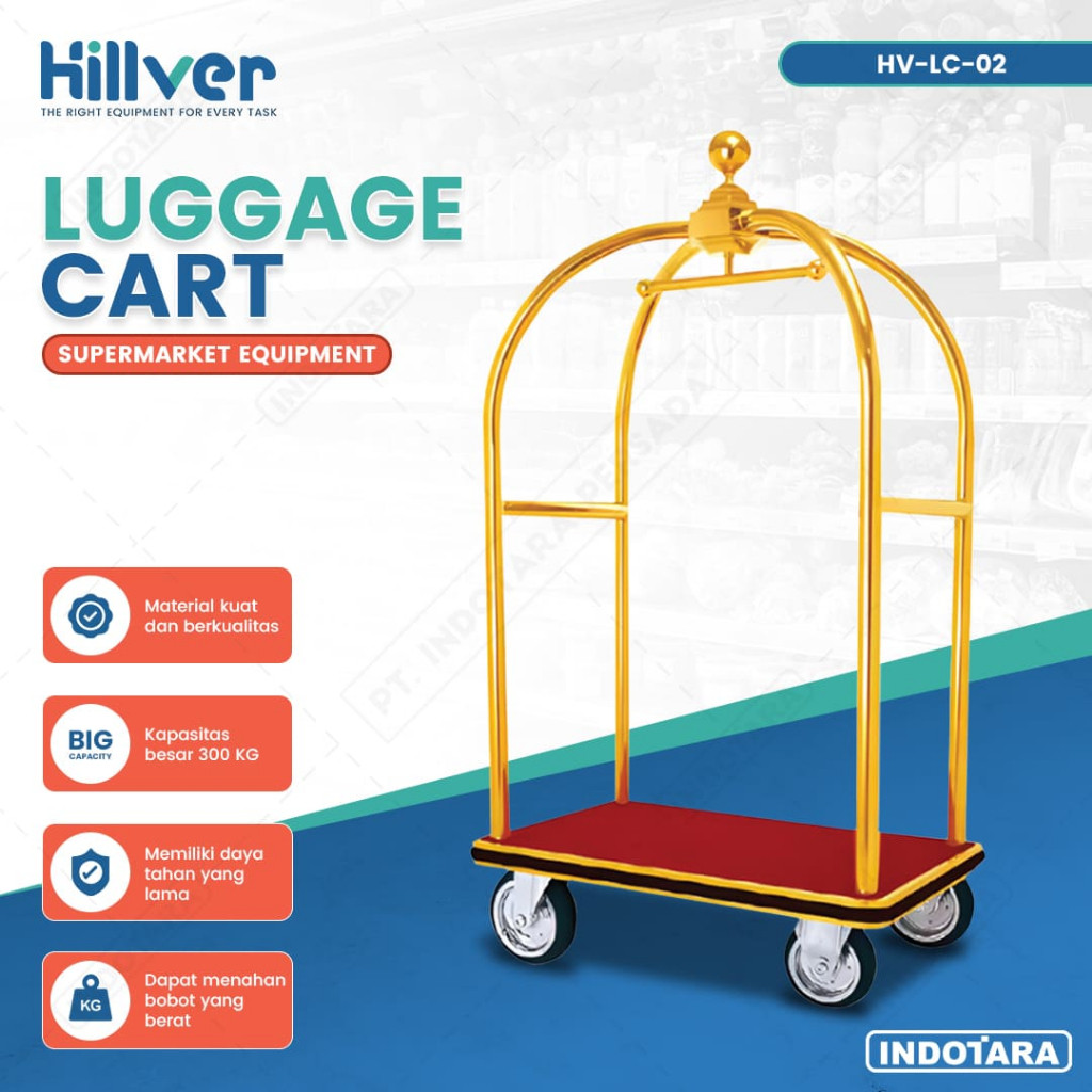 Jual Trolley Lobby Hotel Trolley Sangkar Hillver HV-LC-02 | Shopee ...