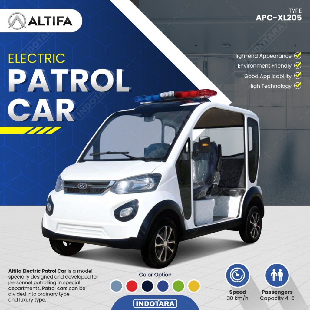 Jual Mobil Patroli Listrik / Electric Patrol Car Altifa APC-XL205 ...