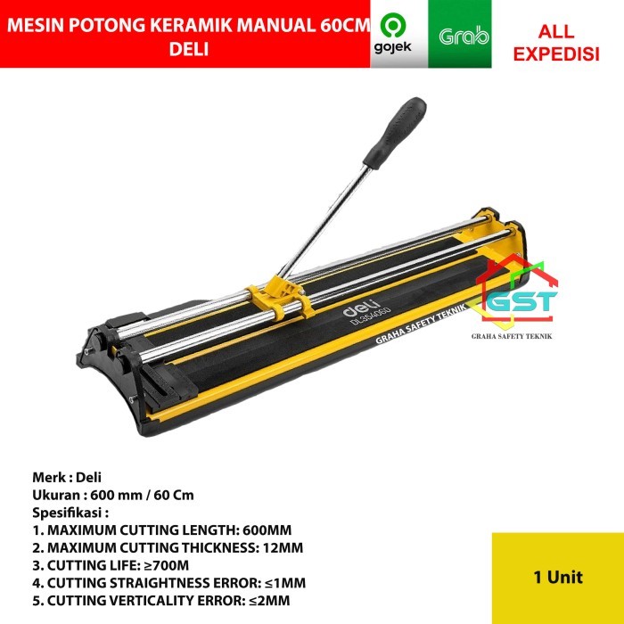 Jual mesin potong keramik granit manual 60cm DELI/tile cutter 600mm ...