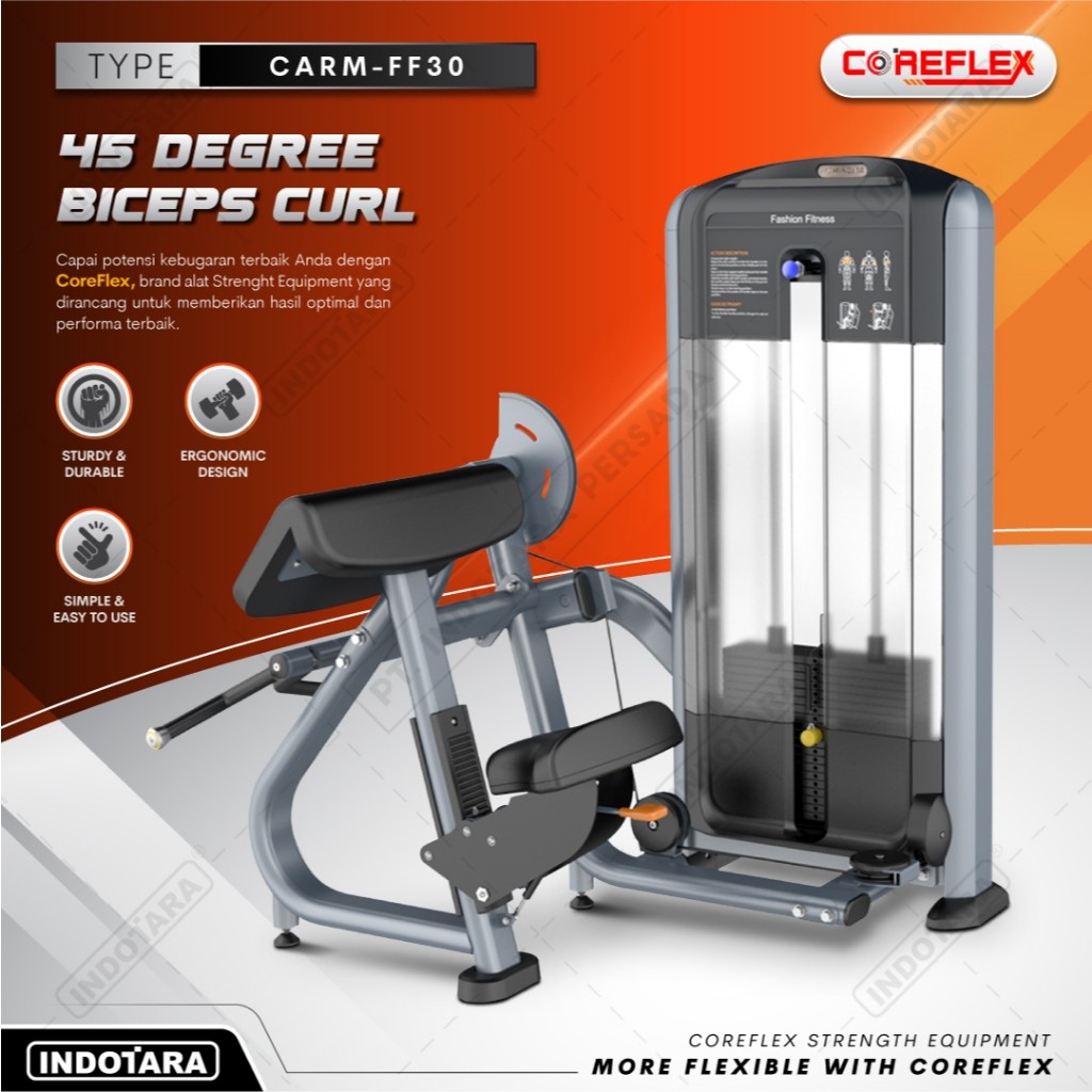 Jual 45 Degree Biceps Curl Coreflex CARM-FF30 Fitness | Shopee Indonesia