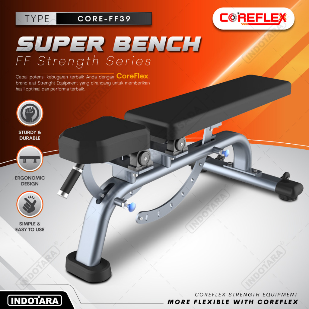 Jual Super Bench CORE-FF39 Alat Fitness Coreflex | Shopee Indonesia