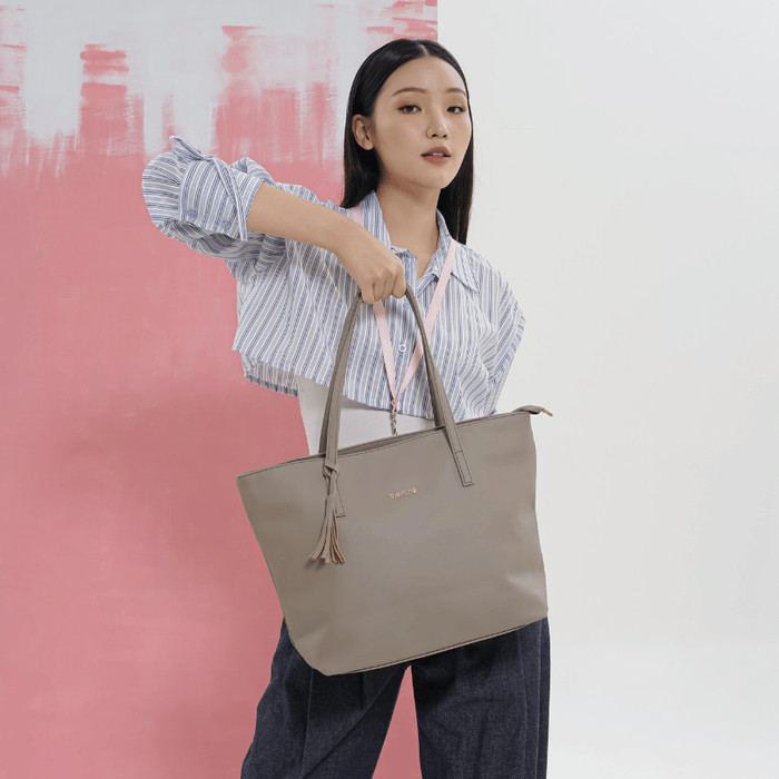 Jual Merche Tas Besar Wanita Totebag Ashley Zipper | Shopee Indonesia