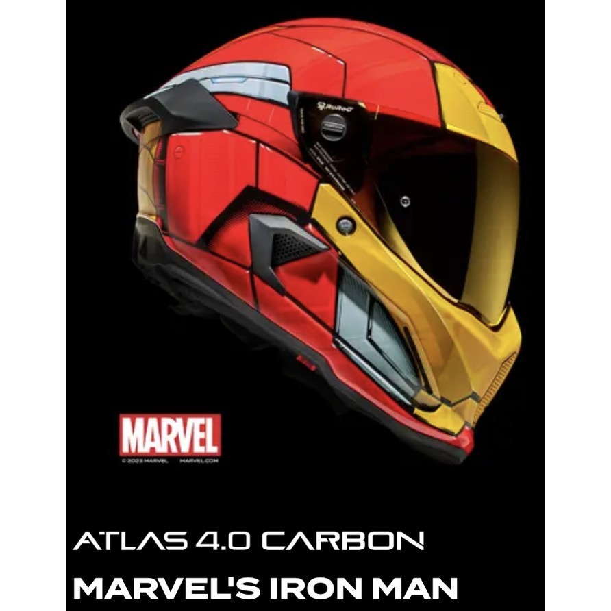 Jual RUROC ATLAS 4.0 CARBON HELMET - MARVEL'S IRON MAN. Helm Motor ...