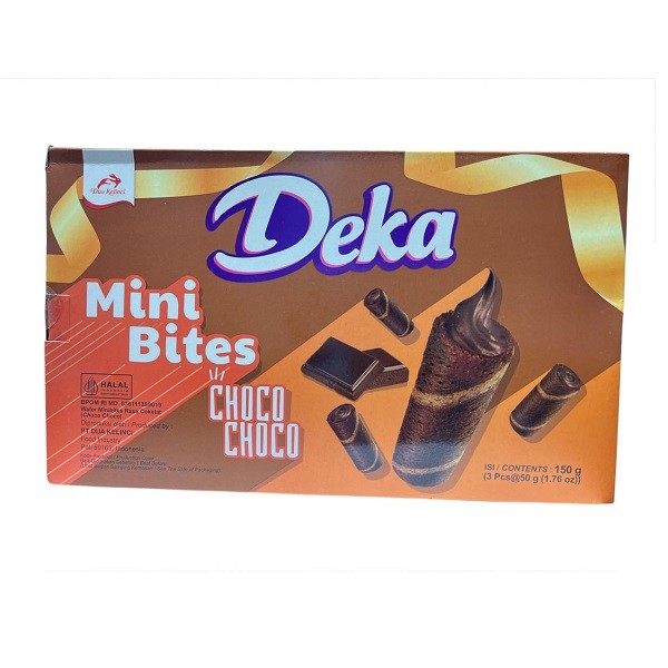Jual DEKA ROLL MINI BITES CHOCO GIFT BOX 150 GR | Shopee Indonesia