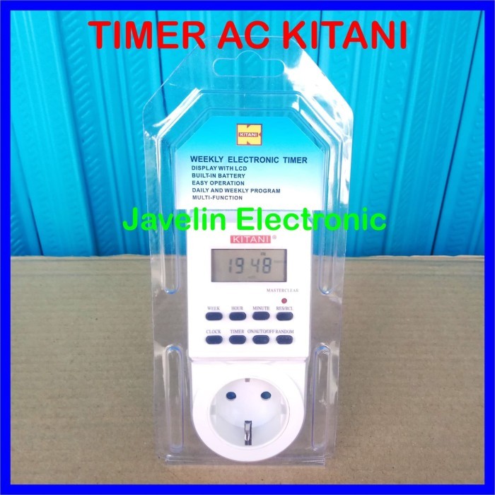 Jual Jual [READY] Timer Digital Kitani / Timer Walet / Stop Kontak Otomatis / Timer AC | Shopee ...