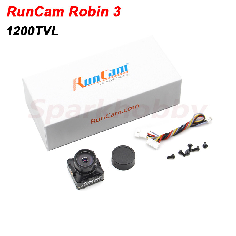 Jual ENH RunCam Robin 3 1200TVL 1/3" COMS Sensor FPV Camera DC 5-23V ...