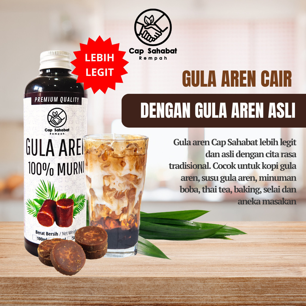Jual 350gr Gula Aren Cair Murni / 250ml Gula Aren Cair Murni / Pure ...