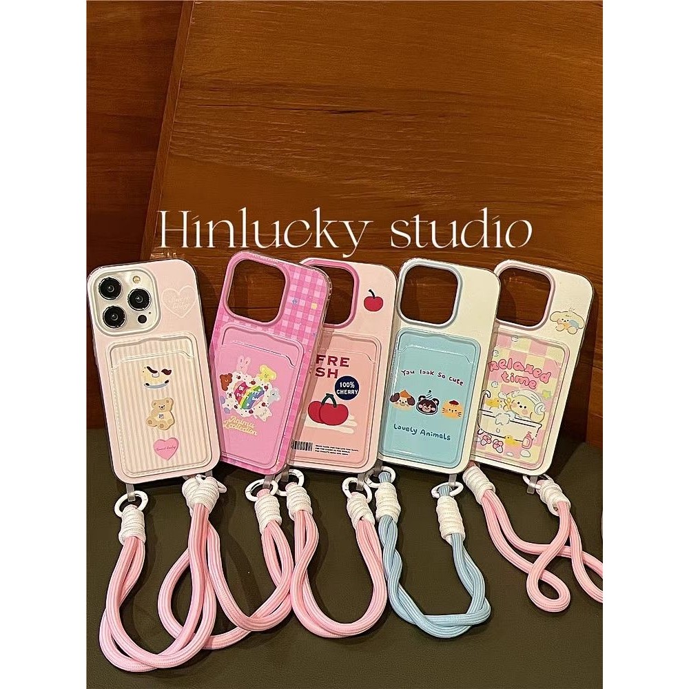 Jual Cewek Kartun Card Holder Aesthetic Casing VIVO V50 Lite V40 Lite 5G Y03 V27 Pro Y17 Y18 Y28 ...