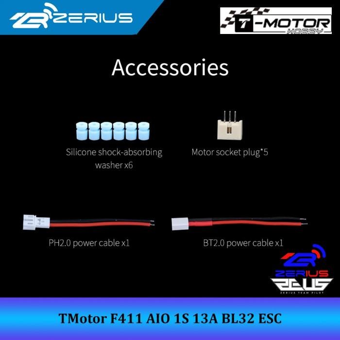 Jual TMotor F411 AIO 1S 13A BL32 ESC with Blackbox | Shopee Indonesia