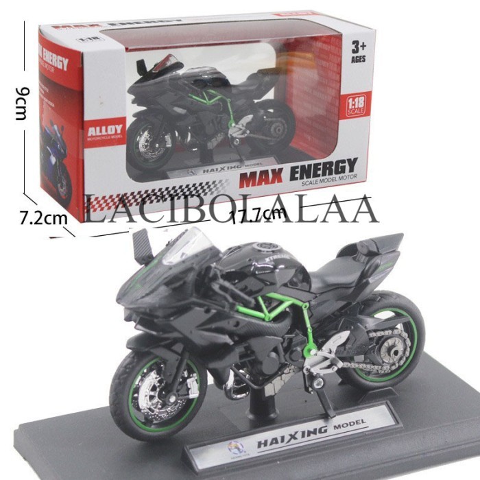 Jual Motor Kawasaki H2R Diecast Motor 1:12 & 1:9 &1:18 Miniatur Motor Ninja Motor Mainan Anak ...