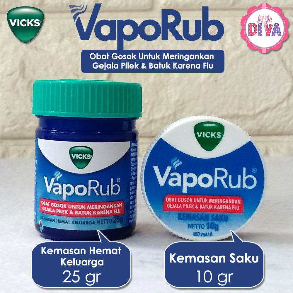 Jual VICKS VAPORUB 25 gr / 50 gr BABY BALSAM Kemasan Saku - Obat Gosok ...