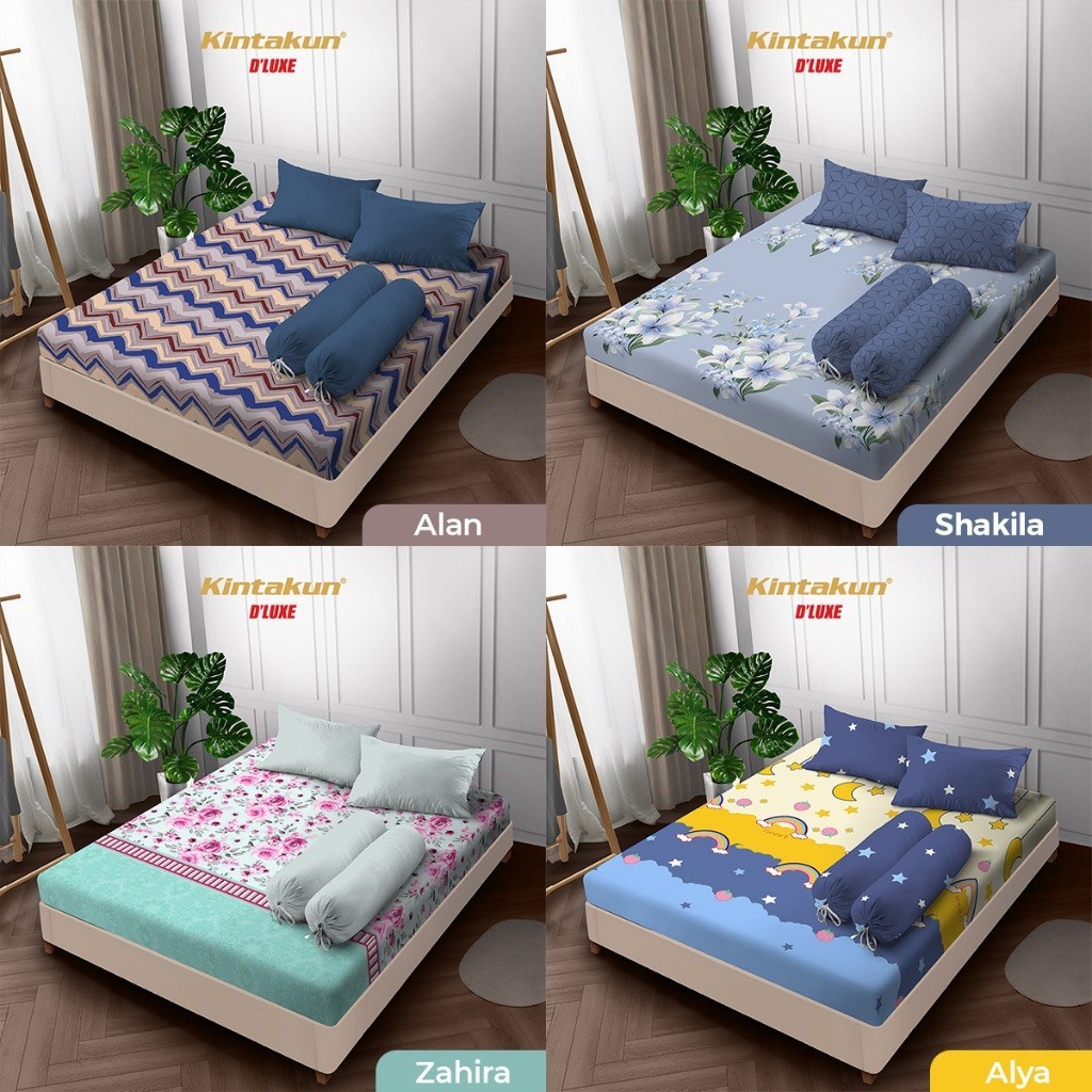 Jual Sprei Set Kintakun Dluxe King Size 180 x 200 Motif Aesthetic ...