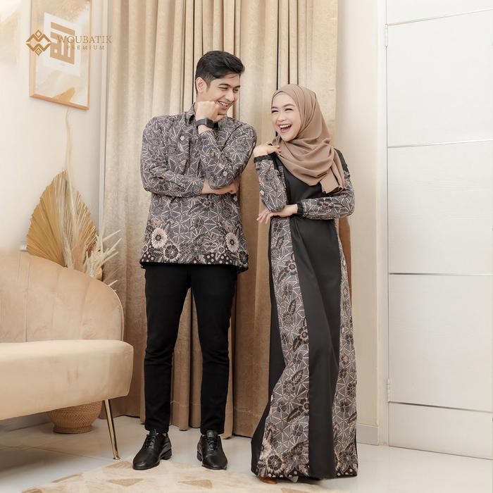 Jual Gamis Batik Couple Syar'I Ria Ricis Dan Teuku Ryan Batik Couple ...