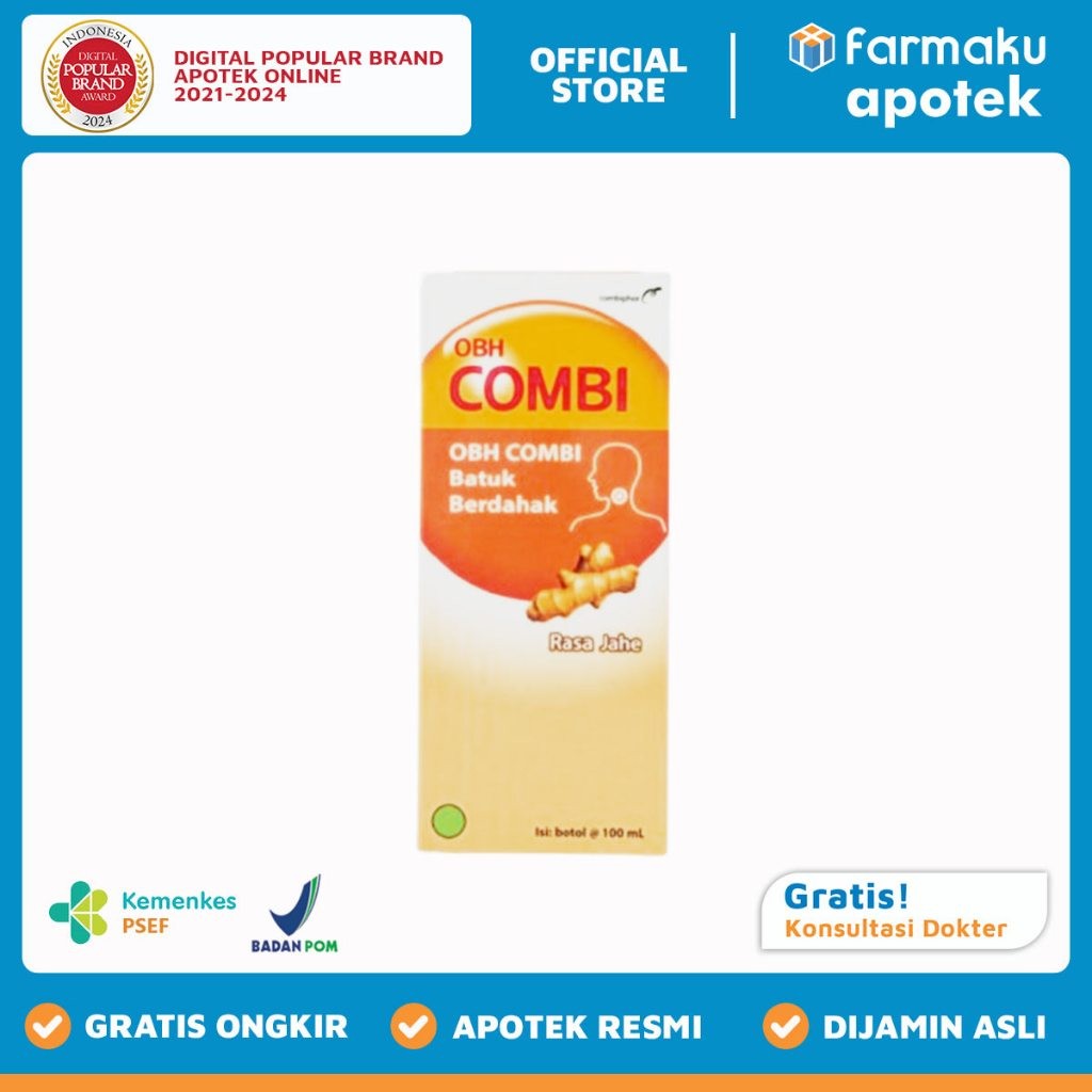 Jual OBH Combi Batuk Berdahak Jahe Syrup 100 ml - ASB | Shopee Indonesia