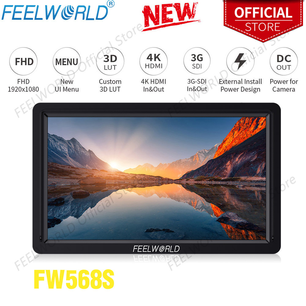 Jual BARU FEELWORLD 6 Inch FHD IPS 3G-SDI 4K HDMI F970 External Power ...