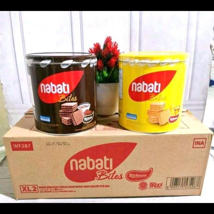 Jual 1 Dus Nabati Bites Kaleng 240gr Isi 6 - Wafer Renyah Berkualitas ...