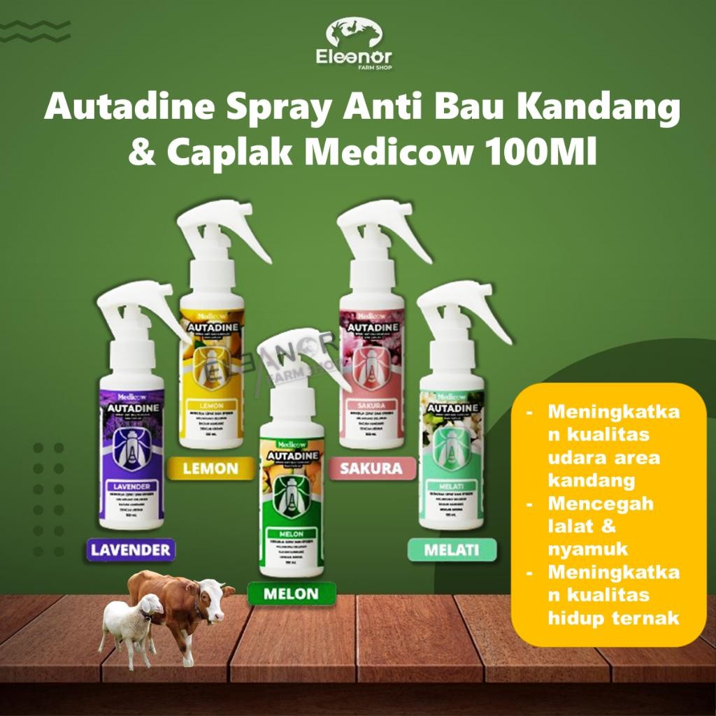 Jual Autadine Spray Penghilang Bau Kandang Sapi Caplak Penyegah Lalat ...