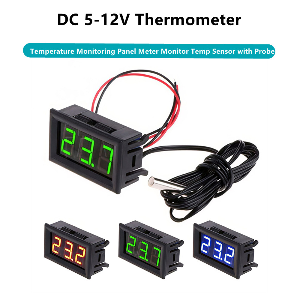 Jual SALE DC 5-12V 0.56" LED Digital Thermometer Car Indoor Outdoor ...