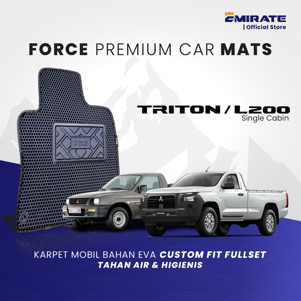 Jual Karpet Mobil Mitsubishi Strada Triton Single Cabin EVA Force ...