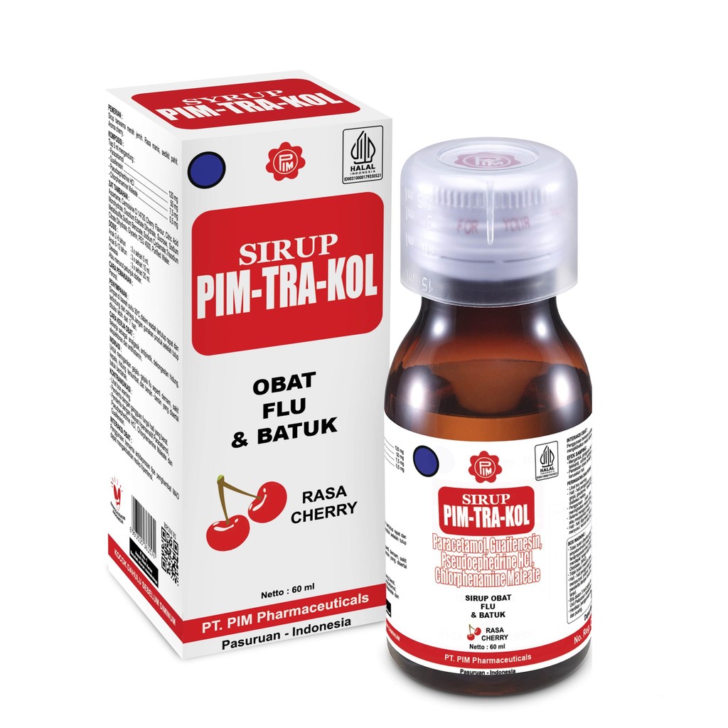 Jual PIMTRAKOL SYR CHERRY 60ml - Meringankan gejala batuk, pilek dan ...