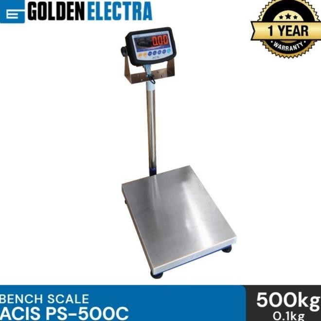 Jual Timbangan Lantai Digital 500Kg Acis / Ps-500C Floor Scale Bench Scale | Shopee Indonesia