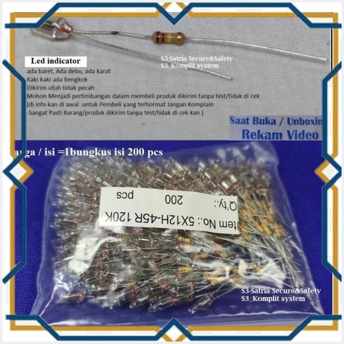 Jual [SSC] 1BUNGKUS ISI 200 PCS LAMPU LED INDIKATOR 1 PACK BUNGKUS ...