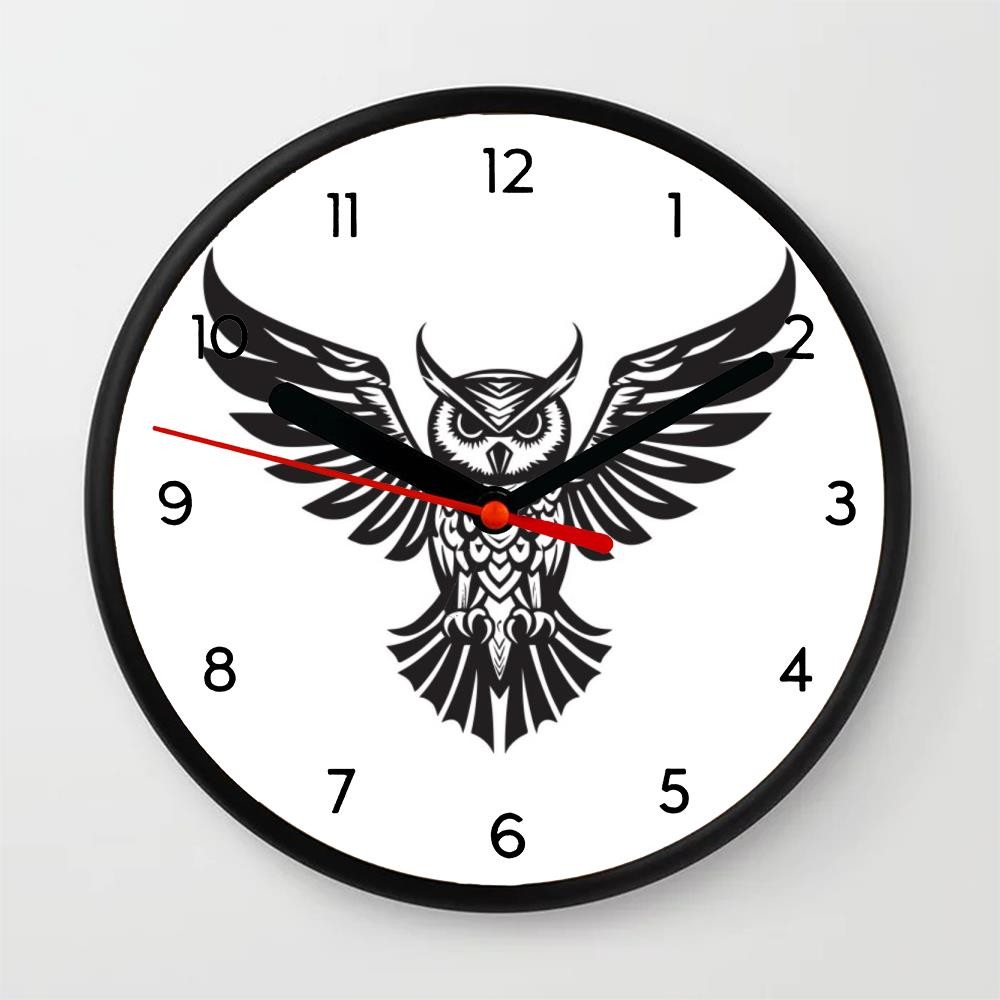 Jual Jam Dinding Burung Hantu Terbang Kartun Warna 20 CM | Shopee Indonesia