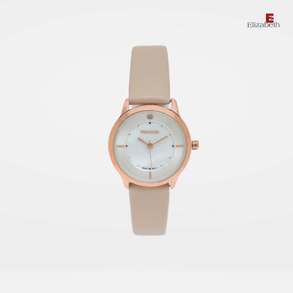 Jual Jam Tangan Wanita - Elizabeth | Leather Strap 2200-0895 | Shopee ...
