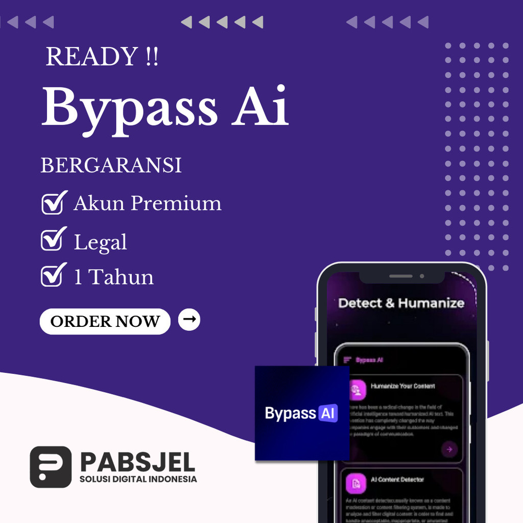 Jual Bypass Ai Premium 1 Tahun Full Garansi Termurah (Proses Cepat) | Shopee Indonesia