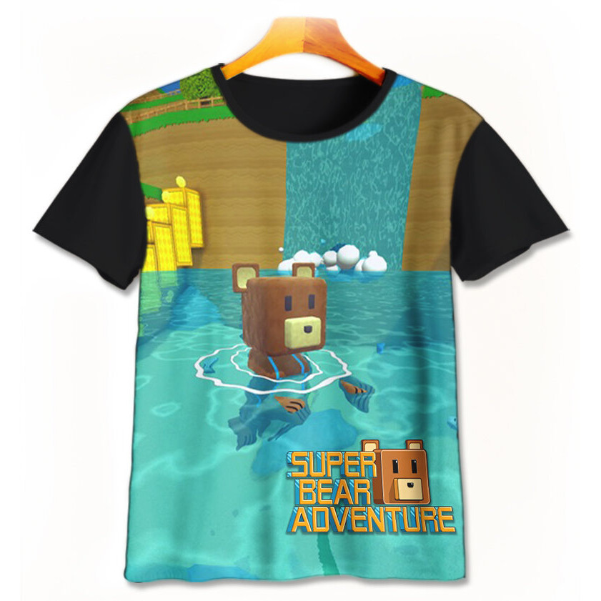 Jual Baju Kaos Anak Terbaru 3D Kartun Game Super Bear Adventure V3 ...