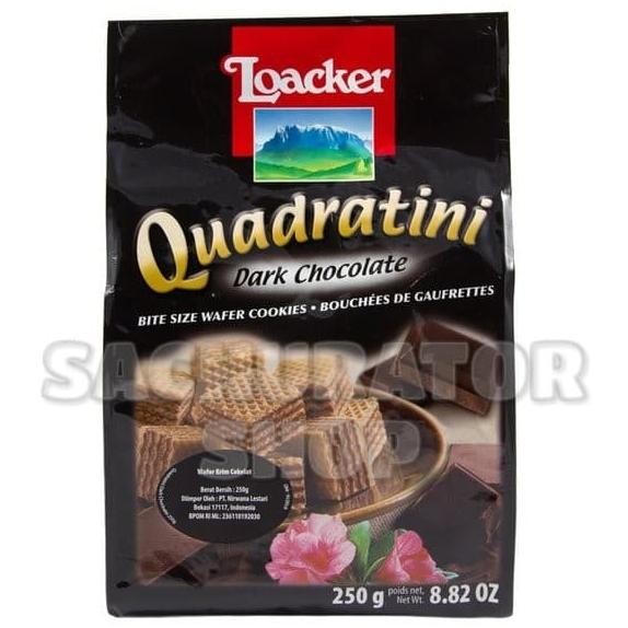 Jual Trend Wafer Locker Loaker Loacker Quadratini Crispy Wafers Dark ...