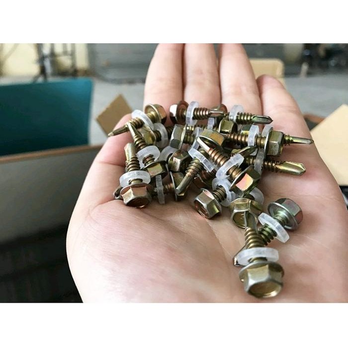 Jual Baut Roofing isi 200pcs baut Self Drilling Screw 1kotak 200pcs ...