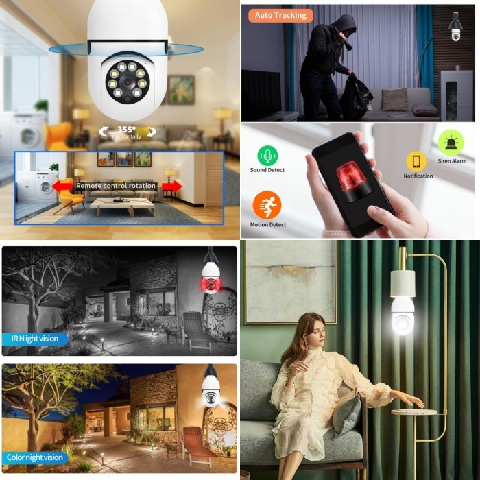 Jual V380 Ip Camera Cctv Wifi Indoor Ap Mode Hd 720P Ip Cam Wireless ...