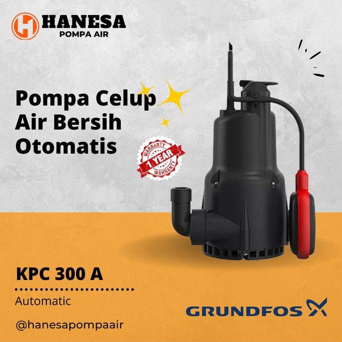 Jual BEBAS ONGKIR - Grundfos KPC 300 A Pompa Celup Air Kotor Otomatis | Shopee Indonesia