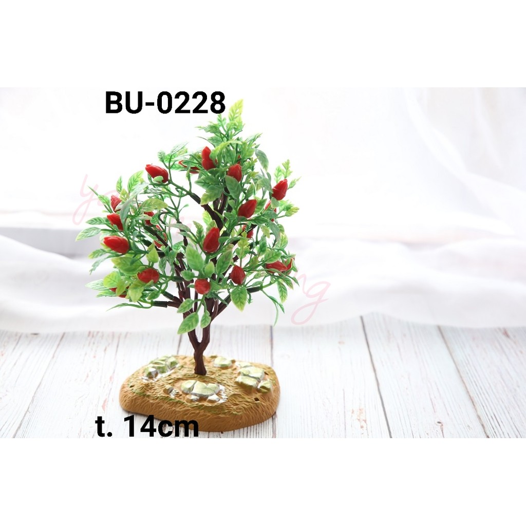 Jual BU-0228 Topper hiasan kue tart cake pohon bunga hutan taman ...