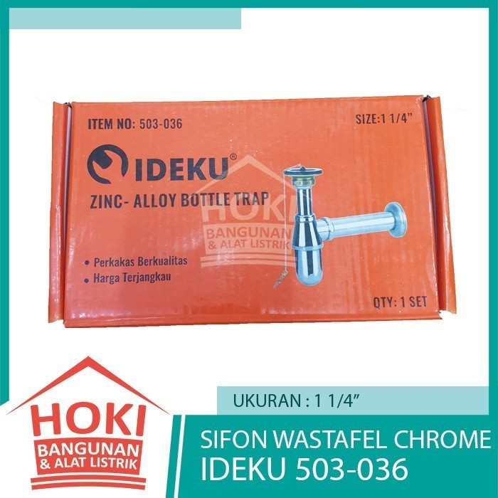 Jual Sifon Wastafel Botol Stainless Ideku - Pipa Saringan Pembuangan 1 ...
