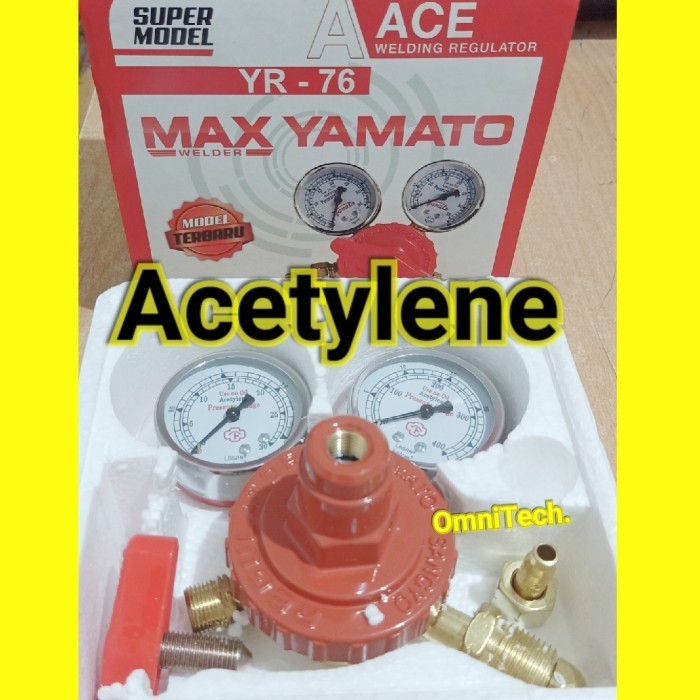 Jual Regulator Gas Tabung Acetylene Asetilin Acetilin Las Welding Yamato | Shopee Indonesia